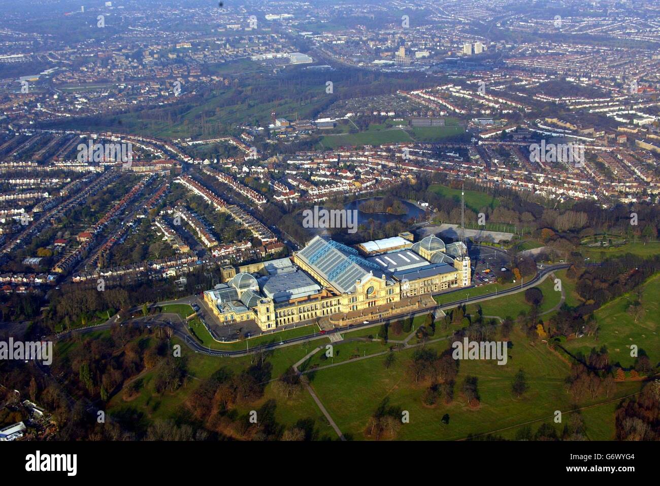 Aerial view of alexandra palace hi-res stock photography and images - Alamy