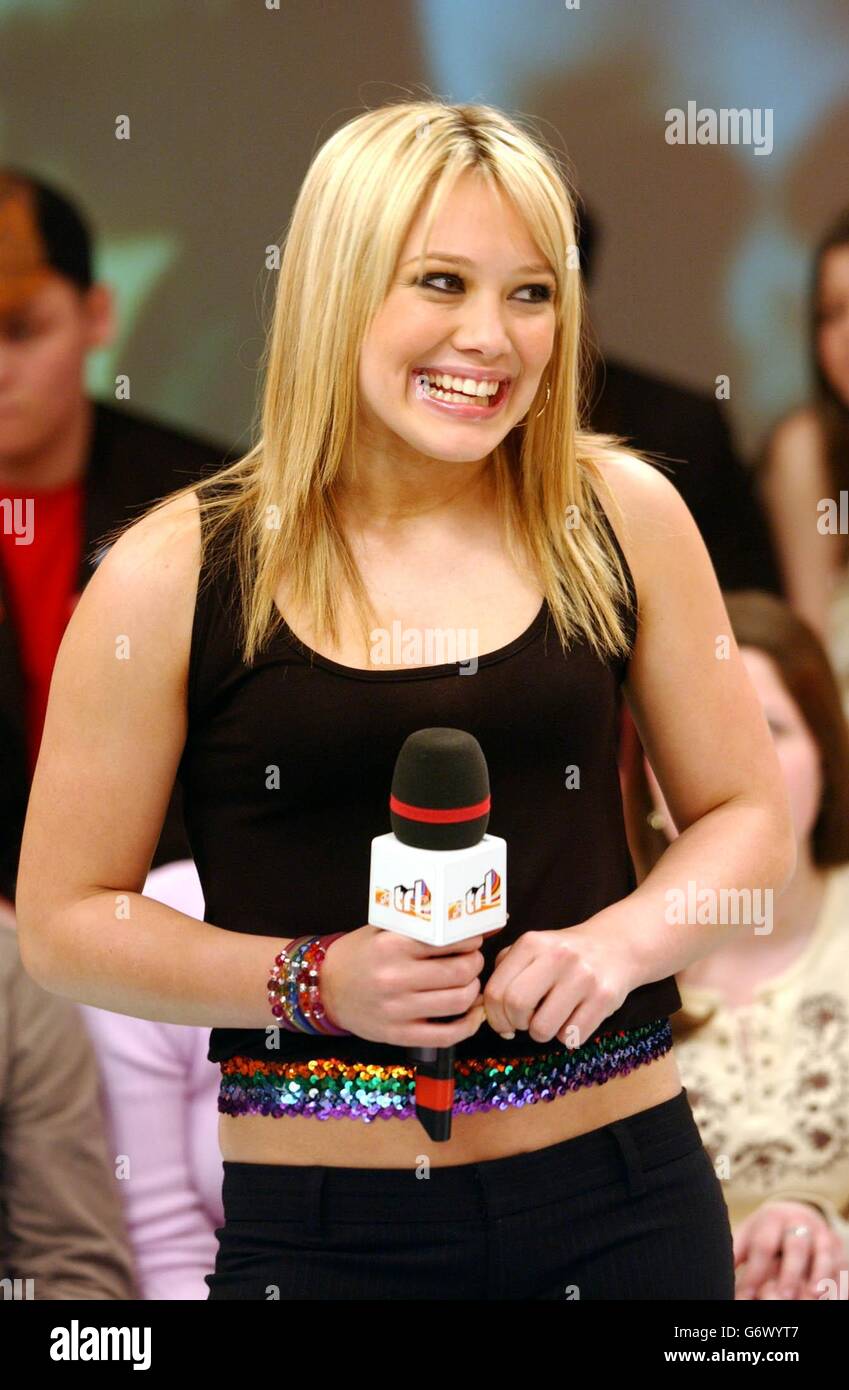 Hilary Duff MTV TRL UK Stock Photo - Alamy