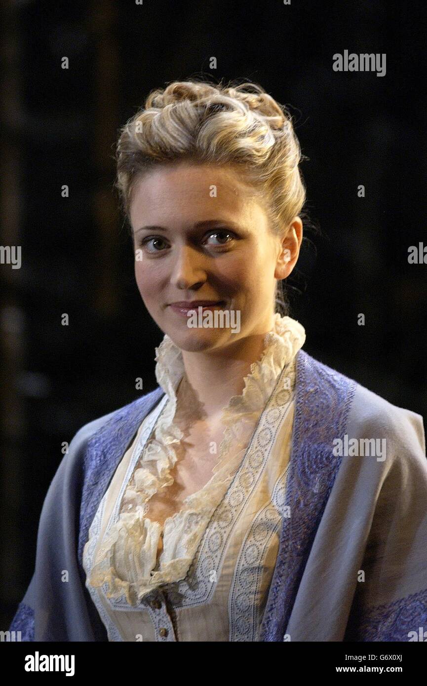 Actor Claire Price on stage during a photocall for new play 'Cyrano de ...