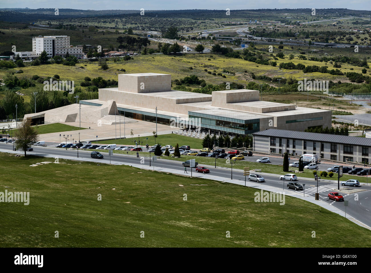 Exhibition and Congress Centre North Canvas. avila, spain Stock Photo ...