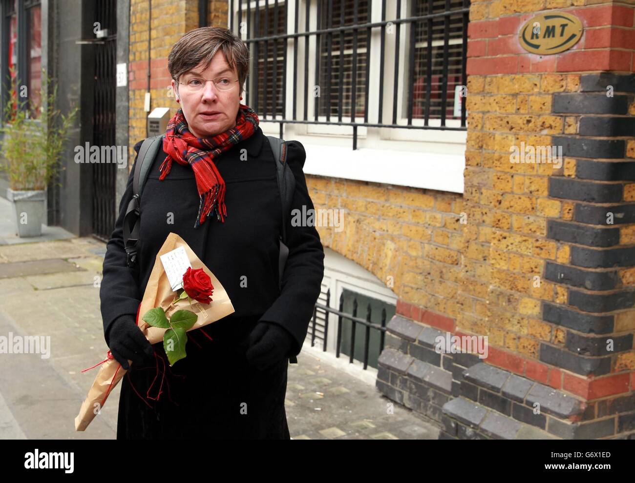 Retired London Underground train driver Sarah Friday, arrives to leave ...