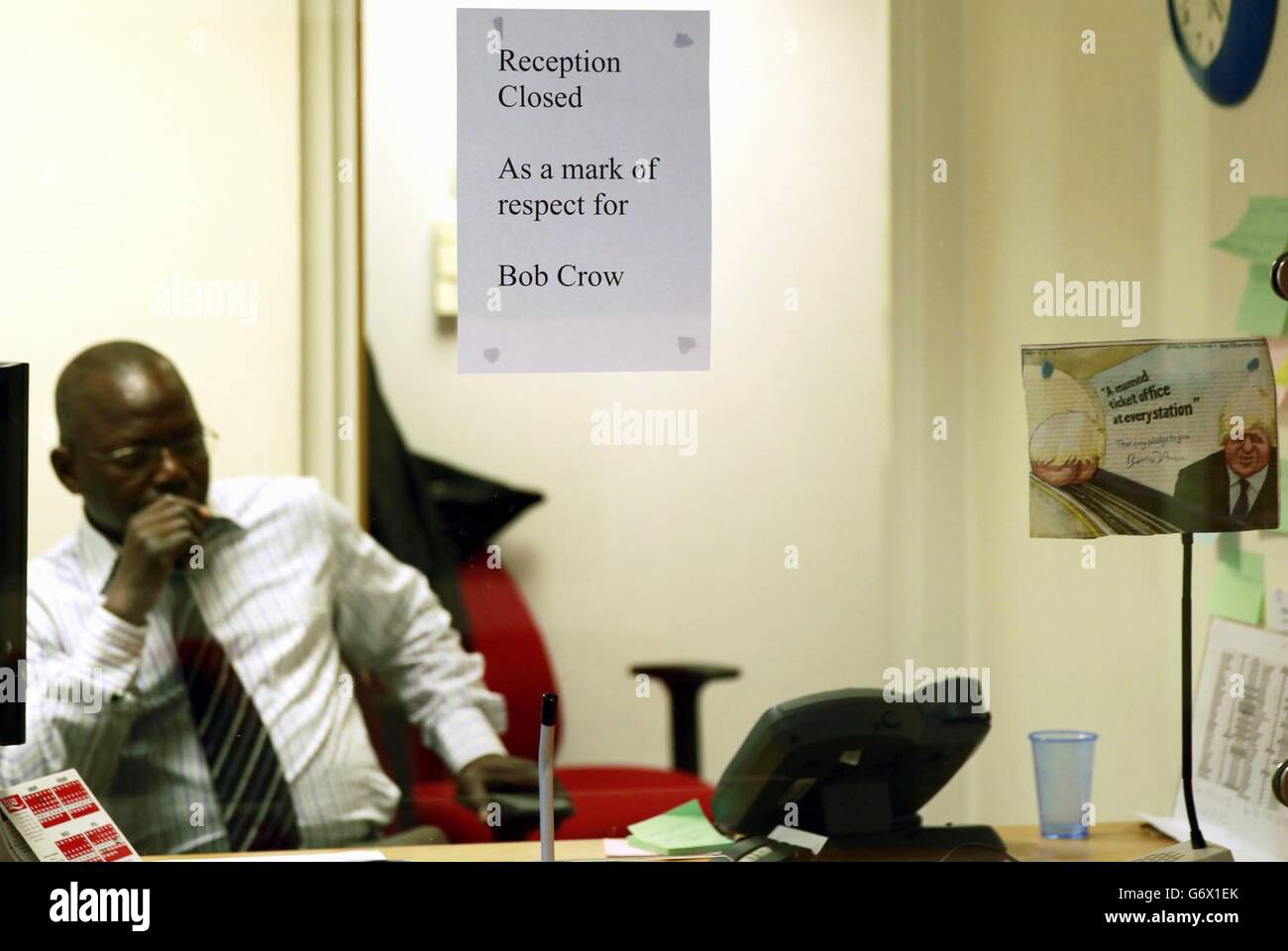 Bob Crow death Stock Photo - Alamy