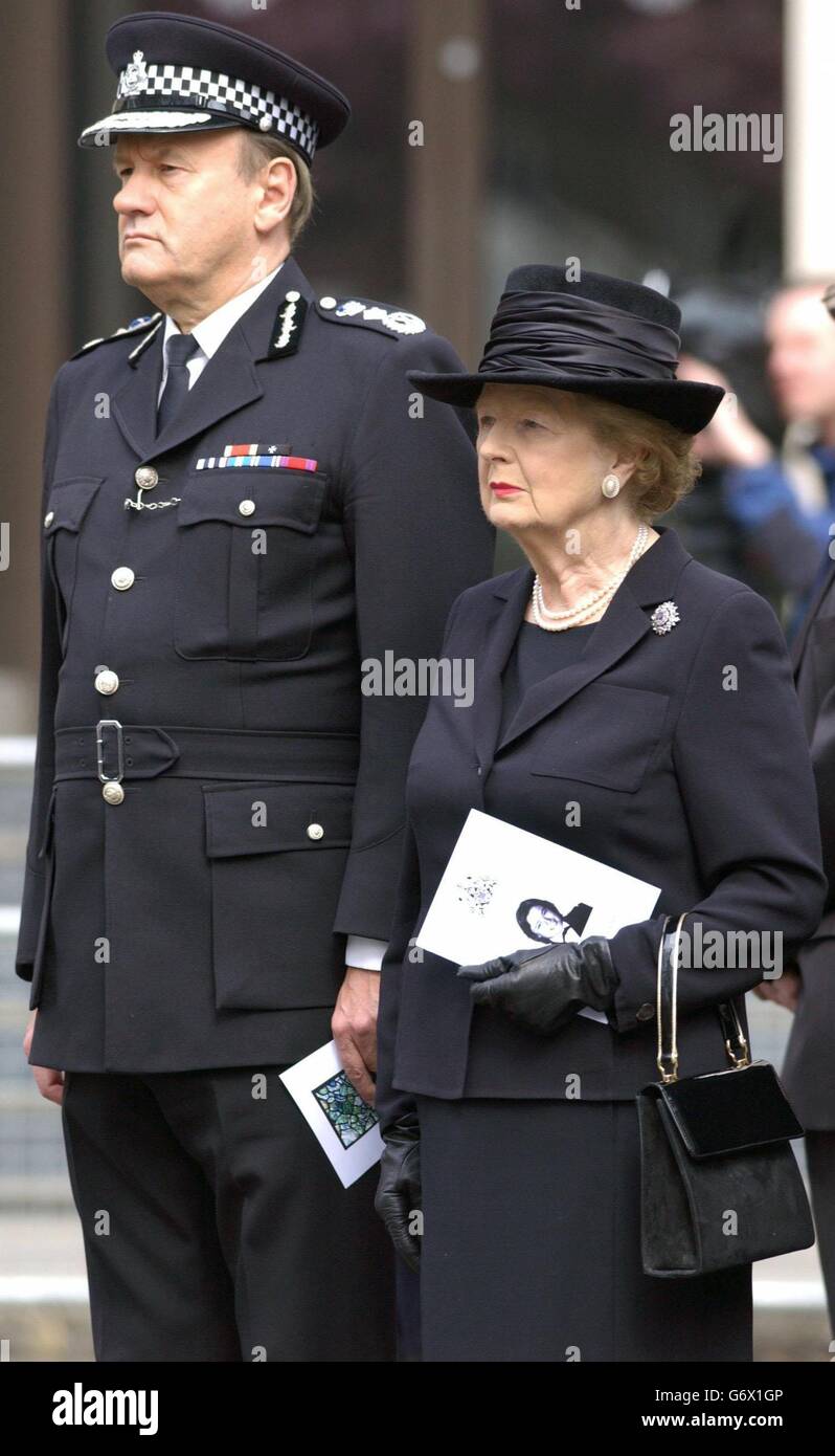 Metropolitan Police Commissioner Sir John Stevens and former ...