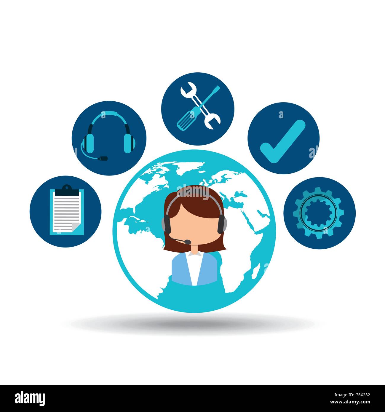 customer service design Stock Vector Image & Art - Alamy