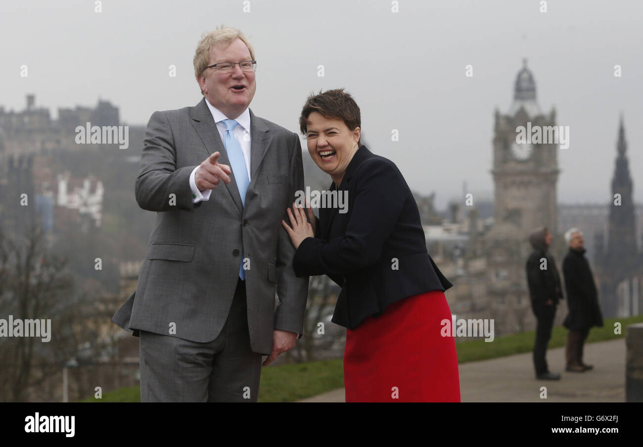 Leader of the Scottish Conservatives Ruth Davidson with deputy leader ...