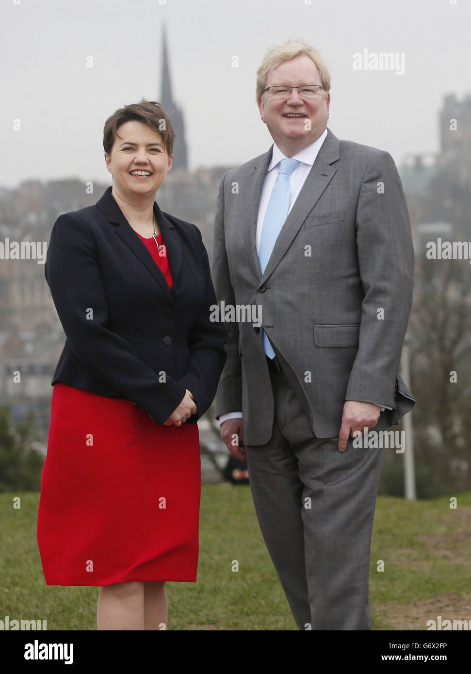 Leader of the Scottish Conservatives Ruth Davidson with deputy leader ...