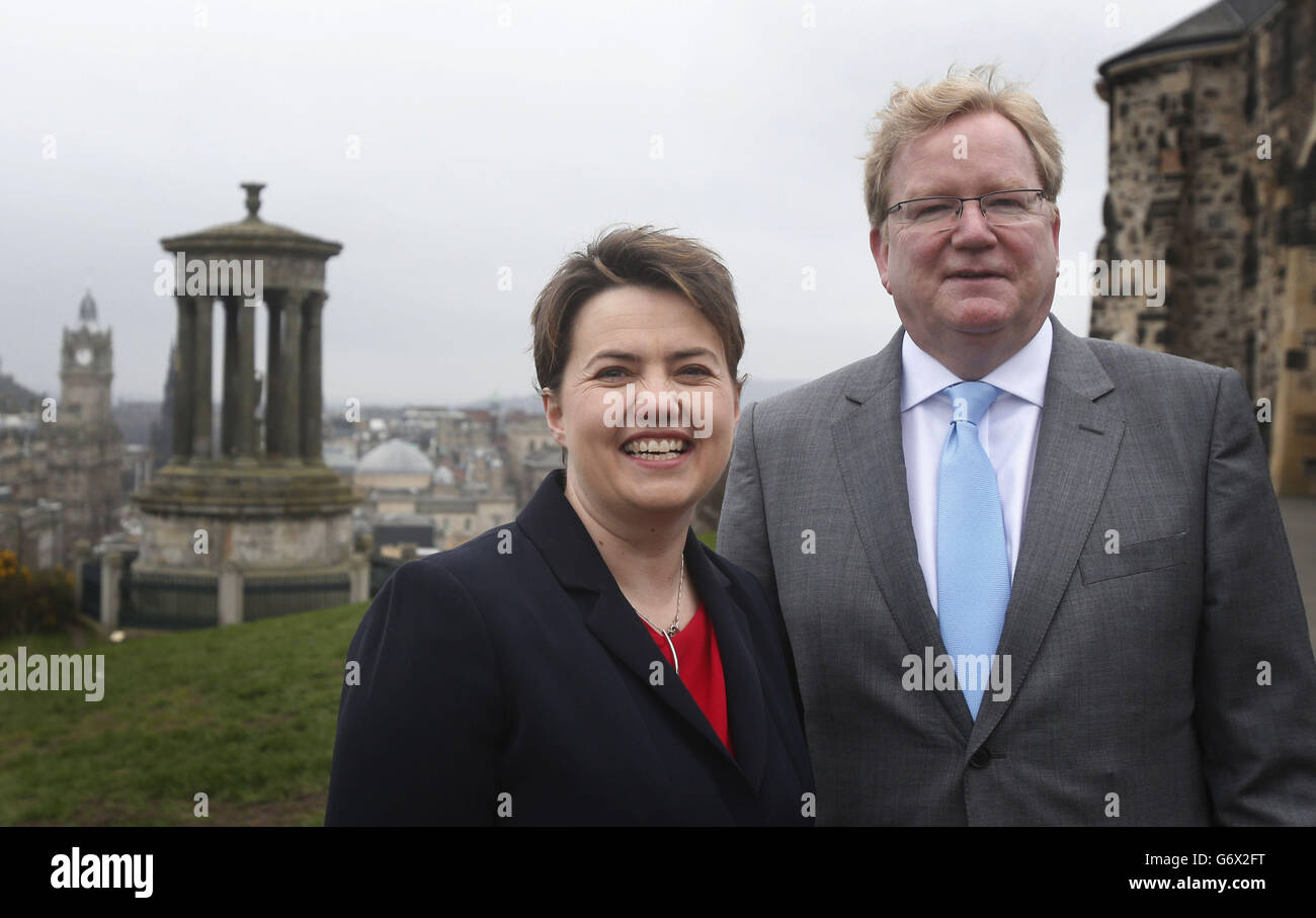 Leader of the Scottish Conservatives Ruth Davidson with deputy leader ...