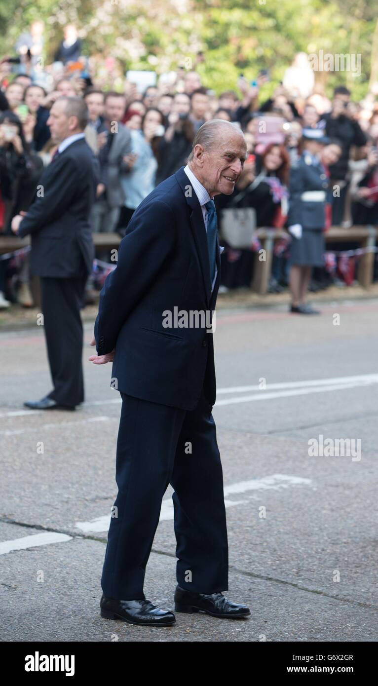 The duke edinburgh arrives visit royal holloway hi-res stock ...