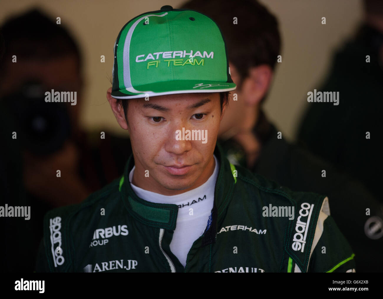 Kamui Kobayashi of Caterham F1 Team during practice for the 2014 ...