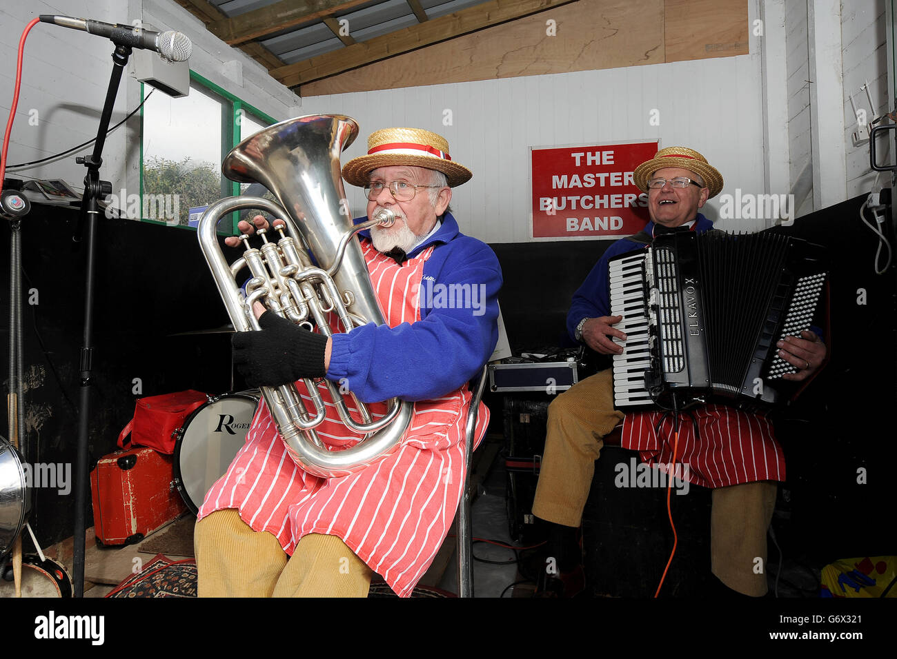 The Master Butcher Band performing on Day One of Cheltenham Festival ...