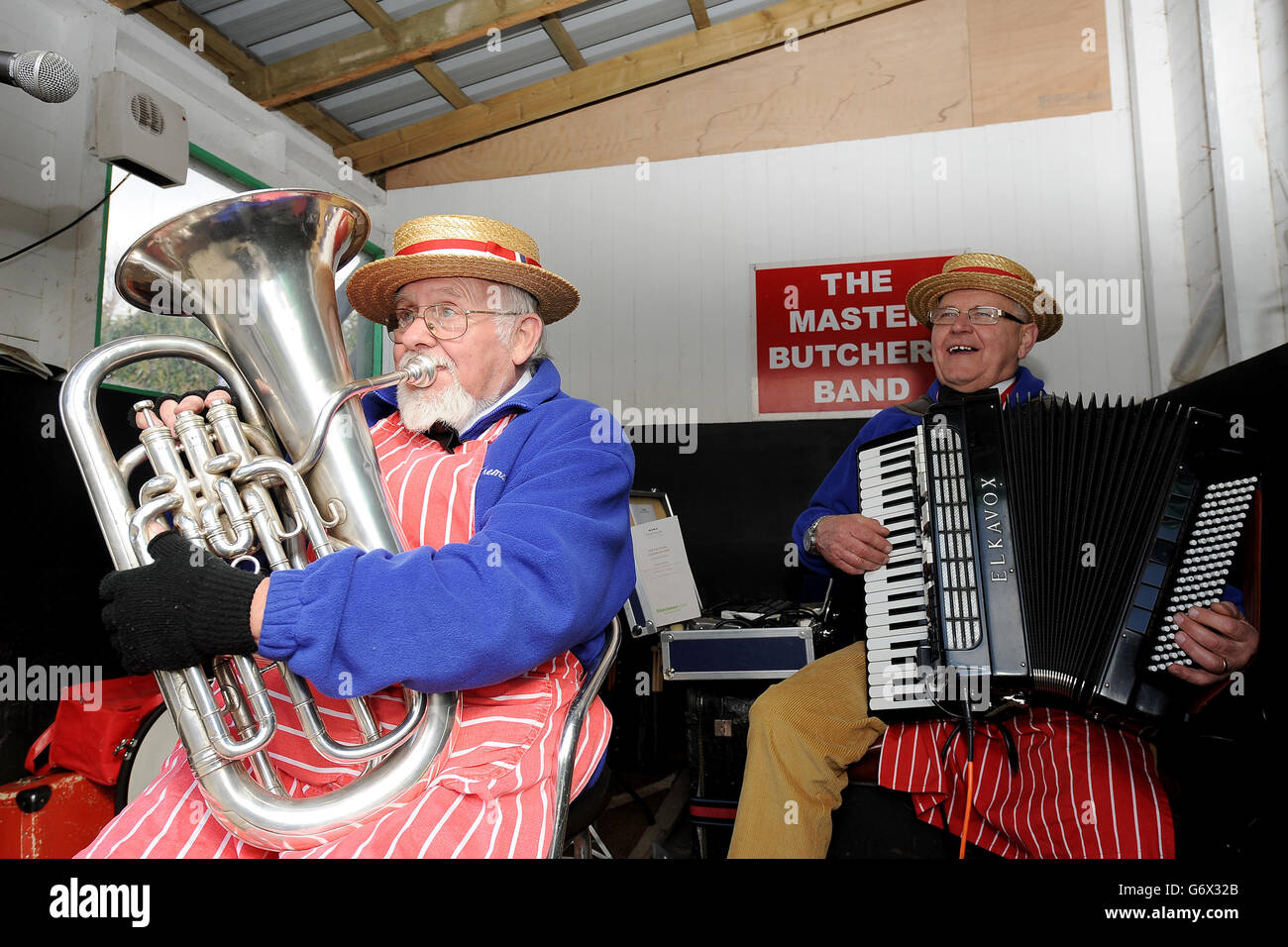 The Master Butcher Band performing on Day One of Cheltenham Festival ...