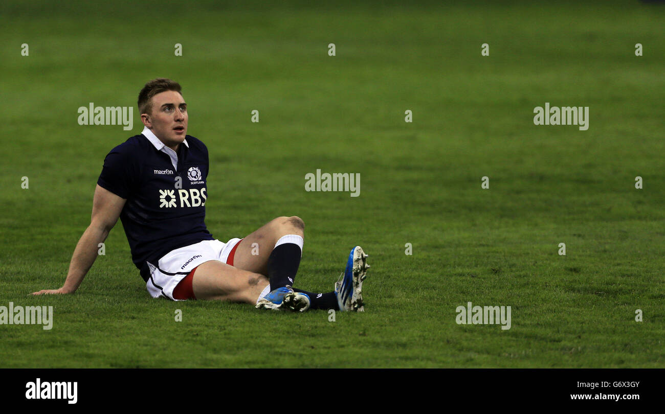 Rugby union scotland captains press hi-res stock photography and images ...