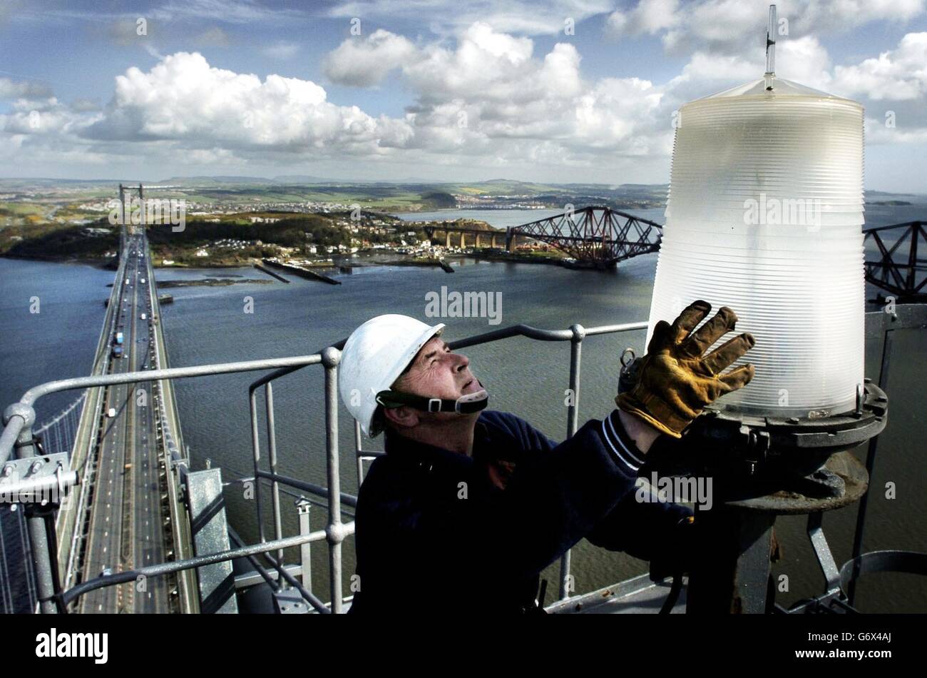 Forth bridge and light tower hi-res stock photography and images - Alamy