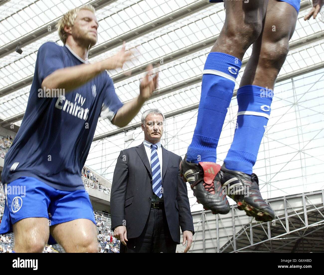 Chelsea warm up before game hi-res stock photography and images - Alamy