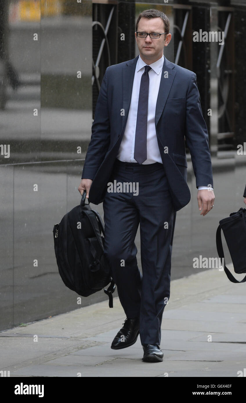 Former News of the World editor Andy Coulson arrives at the Old Bailey ...