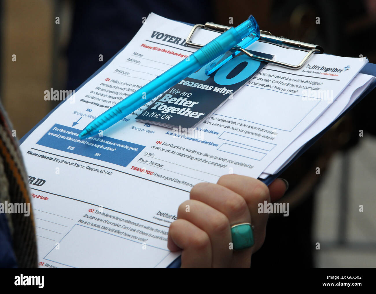 Scottish independence referendum Stock Photo - Alamy