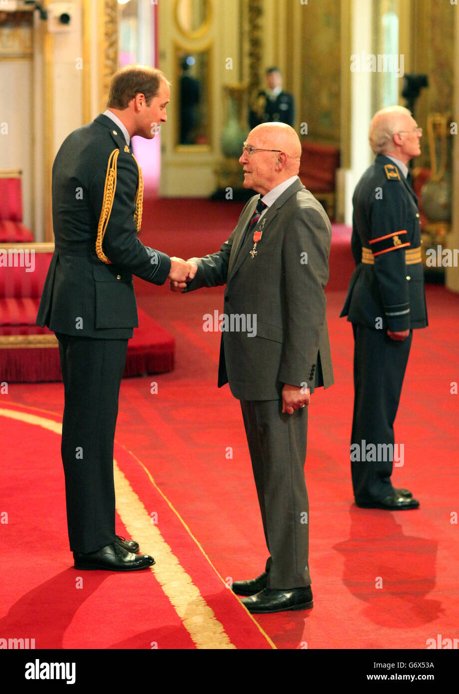 Mr Geoffrey Williams from Basildon is made an MBE (Member of the Order ...