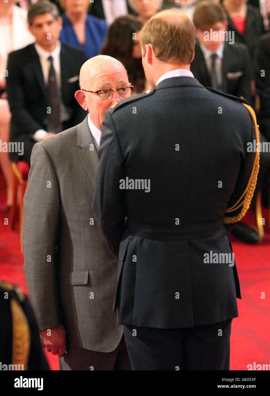 Mr Geoffrey Williams from Basildon is made an MBE (Member of the Order ...