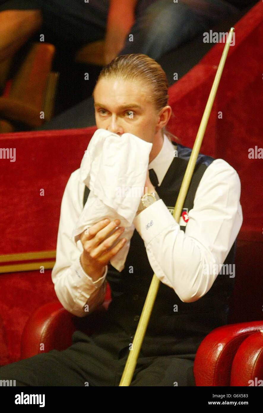 Paul Hunter World Snooker Championships Stock Photo - Alamy