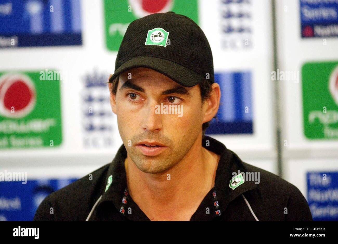 New zealand captain stephen fleming speaking press conference lords hi ...