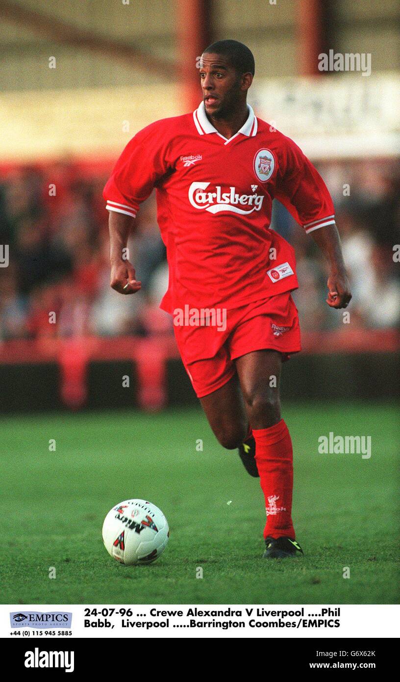 Crewe Alexandra V Liverpool. Phil Babb, Liverpool Stock Photo - Alamy