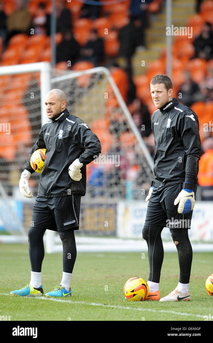 Birmingham City goalkeepers Darren Randolph and Colin Doyle (right ...