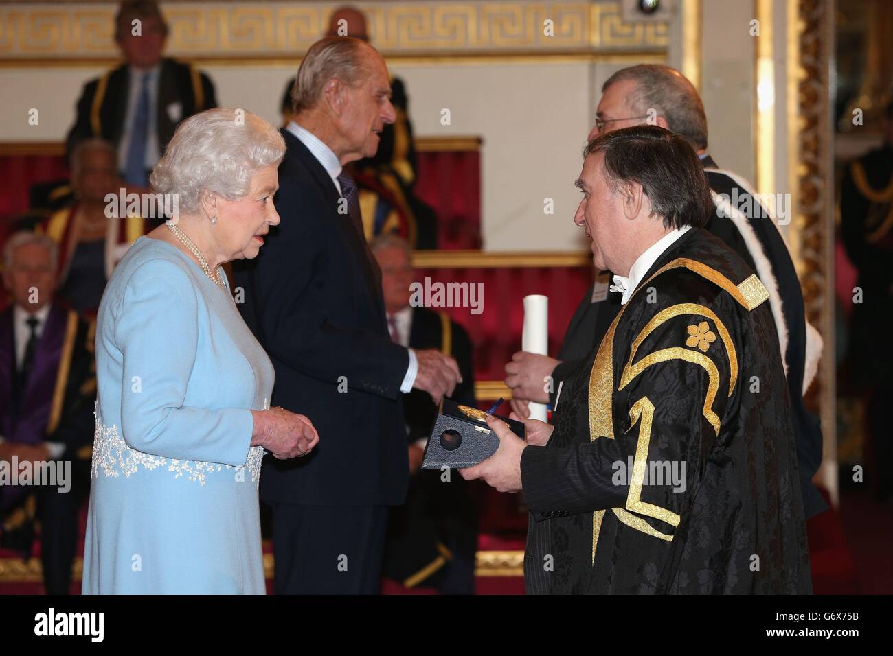 Queen Elizabeth II presents a Queen's Anniversary Prize for Higher and ...