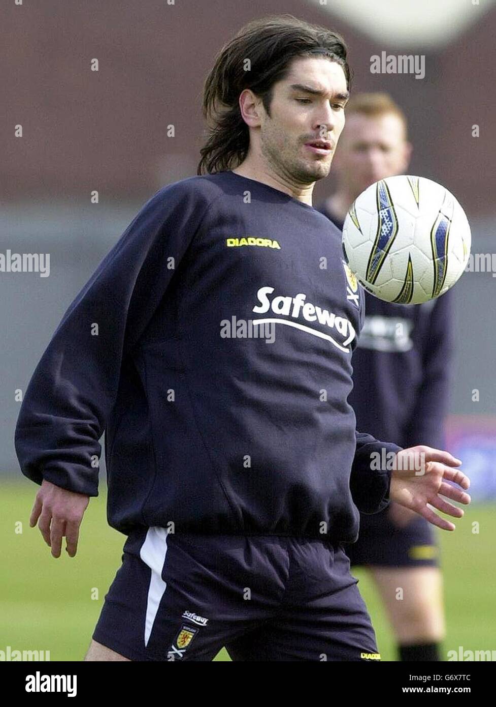 Scotland's Richard Hughes during the training session at the ...