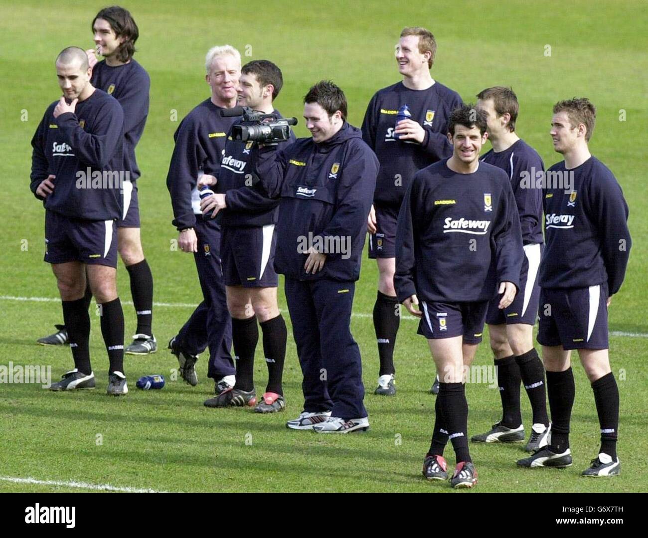 Scotland training session Stock Photo - Alamy