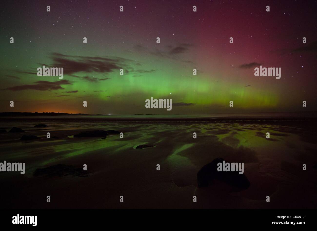 Northern lights show Stock Photo - Alamy