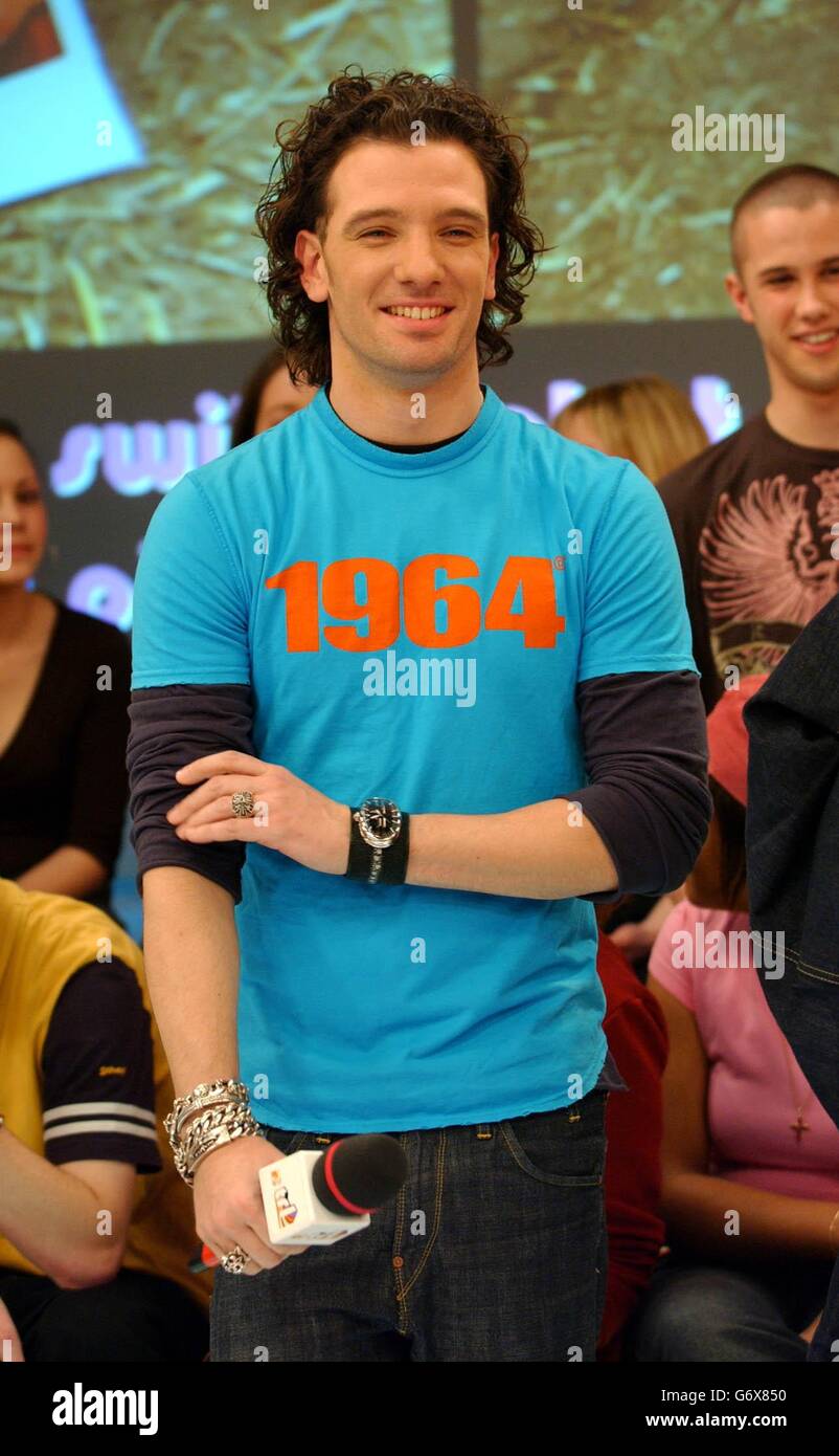 Former N'Sync's JC Chasez during his guest appearance on MTV's TRL UK ...