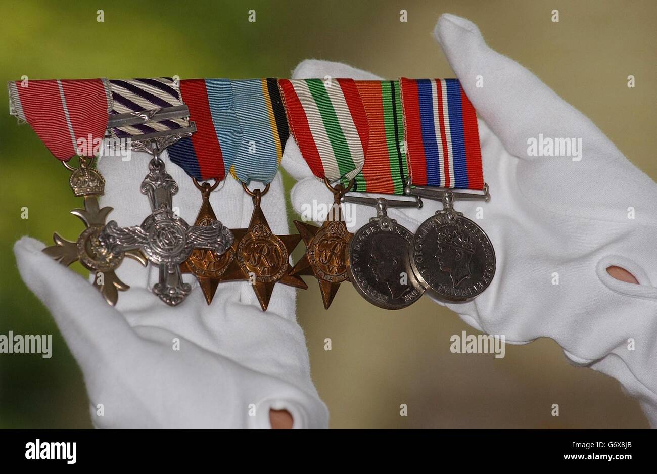 A collection of medals from a member of the famous 617 "Dam Busters ...
