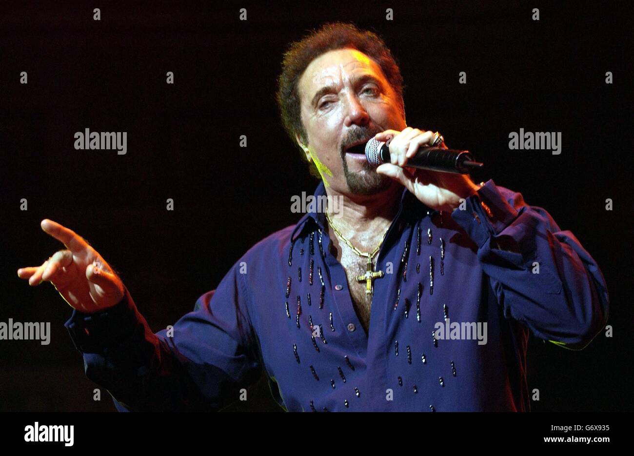 Singer Tom Jones performs live on stage, as part of the 'The Who And ...
