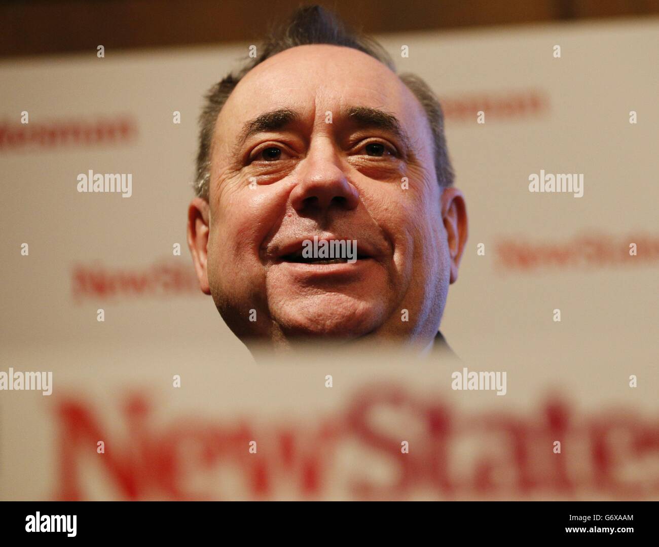 Alex Salmond gives Scottish independence lecture Stock Photo - Alamy