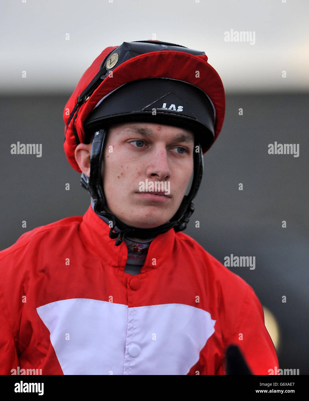 Jockey luke morris at southwell racecourse hi-res stock photography and ...