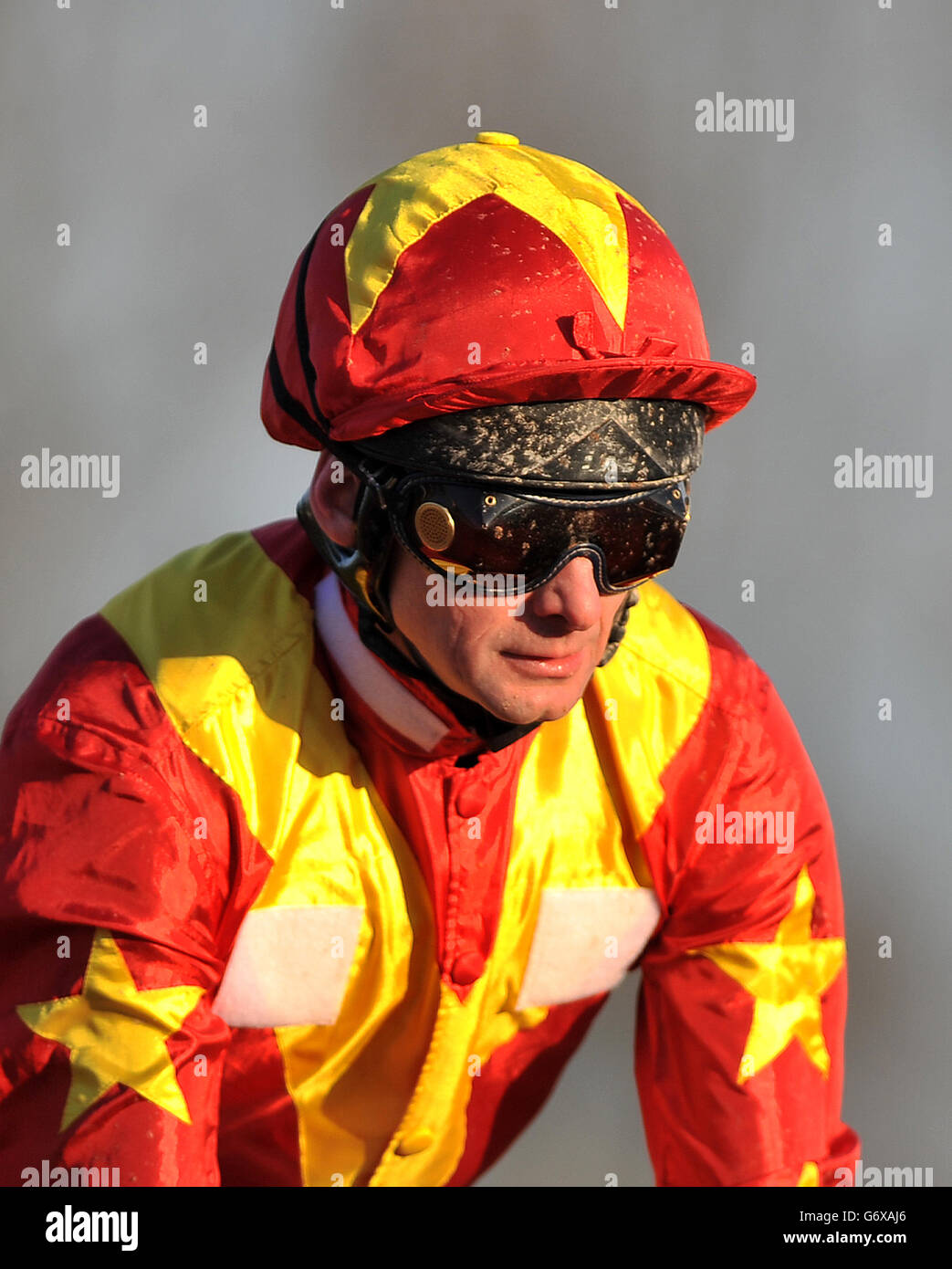 Jockey robert havlin at southwell racecourse hi-res stock photography ...