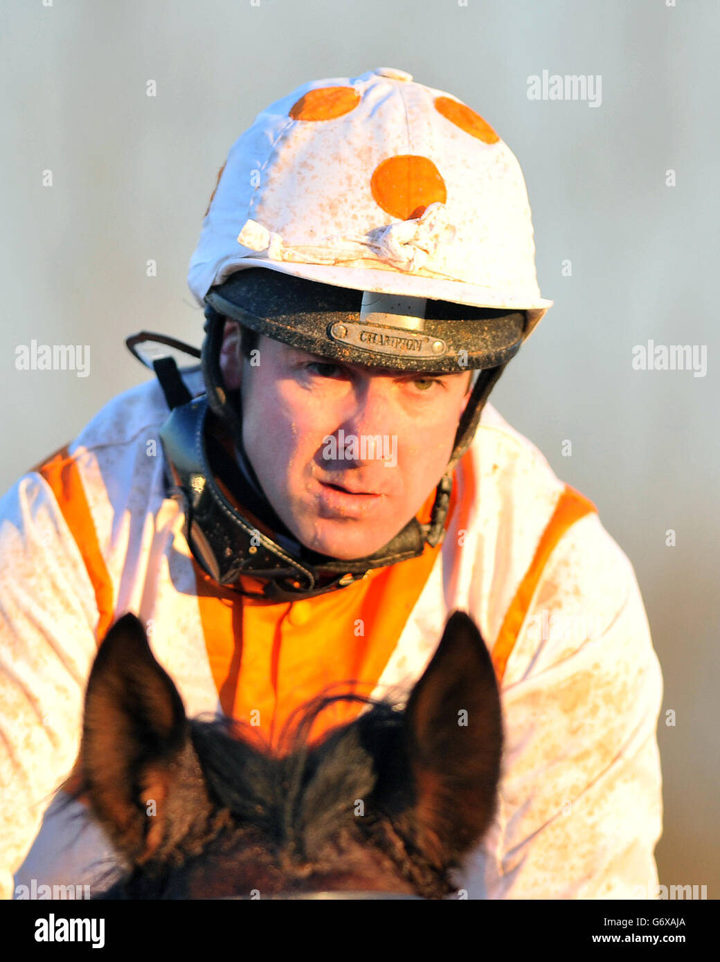 Horse Racing - Southwell Racecourse. Jockey Robert Winston at Southwell ...