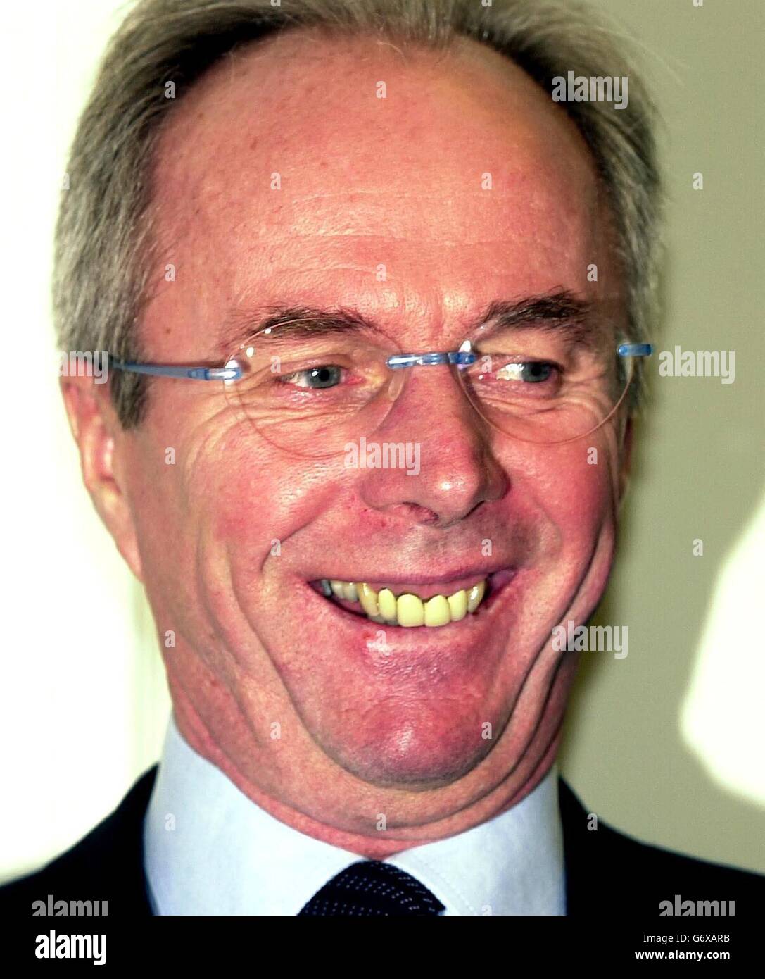 England's football manager, Sven-Goran Eriksson after opening the first ...