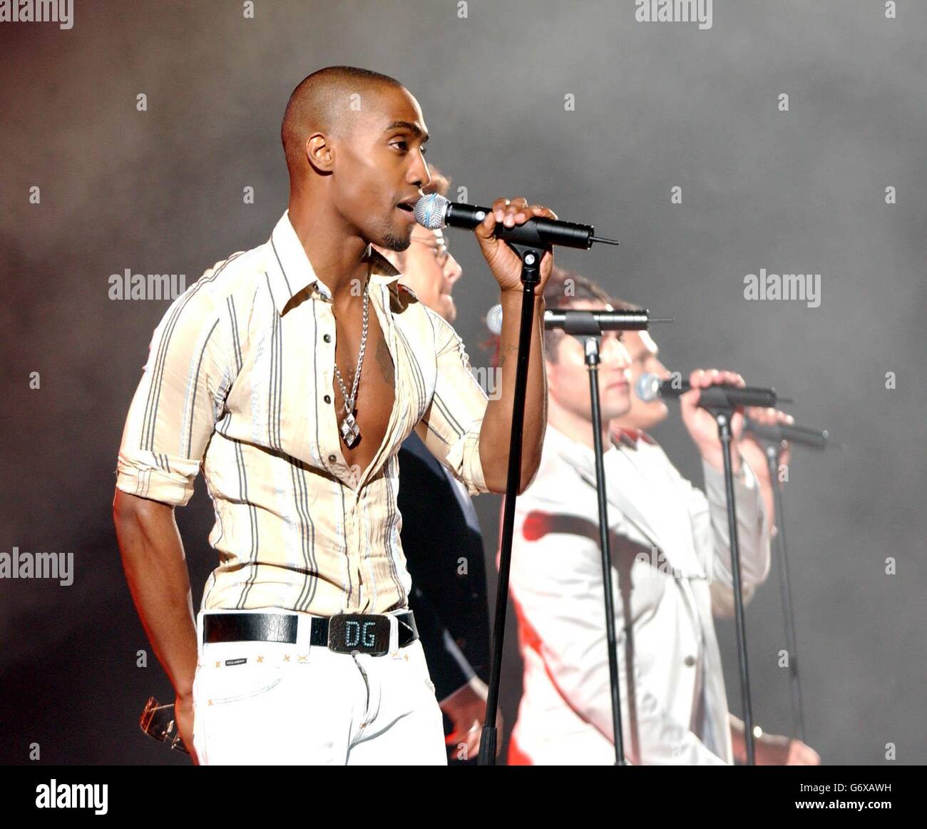 Blue during thier performance at the TMF Awards, at the Ahoy stadium in ...
