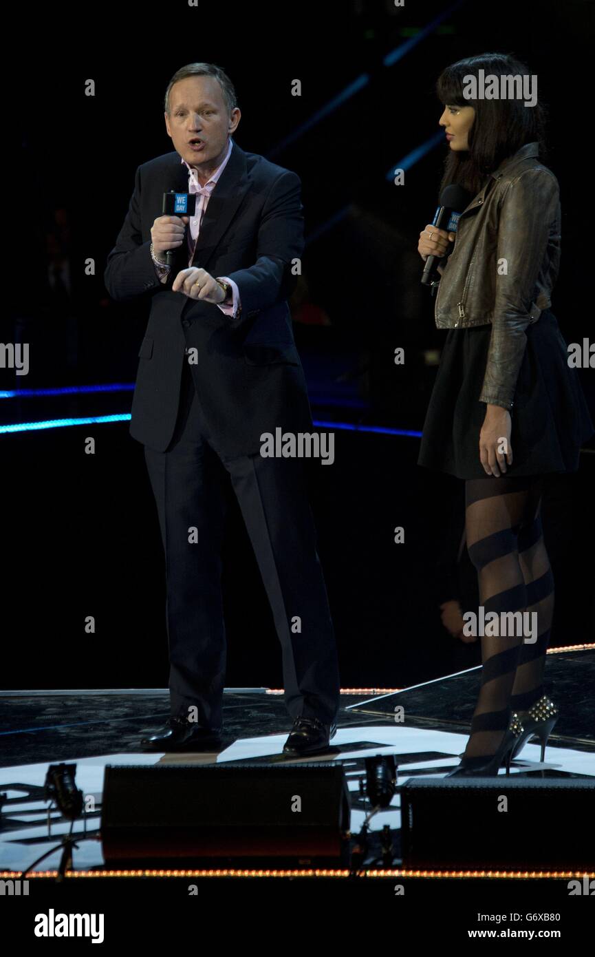 Anthony Jenkins, CEO of Barclays (left) and jameela jamil talking on ...