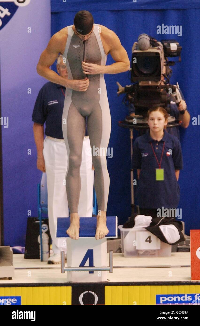 Mark Foster before the Men 50m Freestyle Finals during the British ...