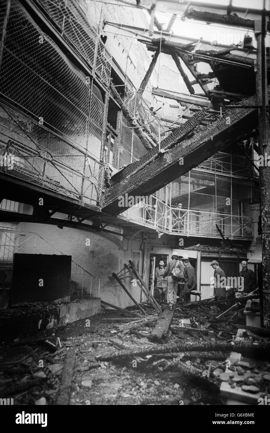 Disaster - HM Chelmsford Prison Fire Stock Photo - Alamy