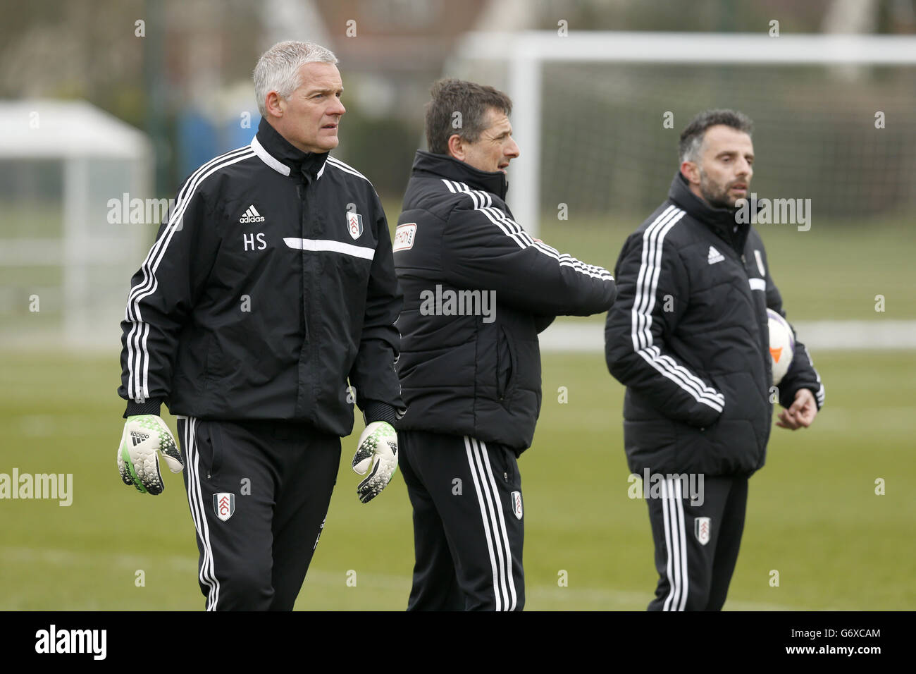 Fulham goalkeeping coach hans segers during training hi-res stock ...