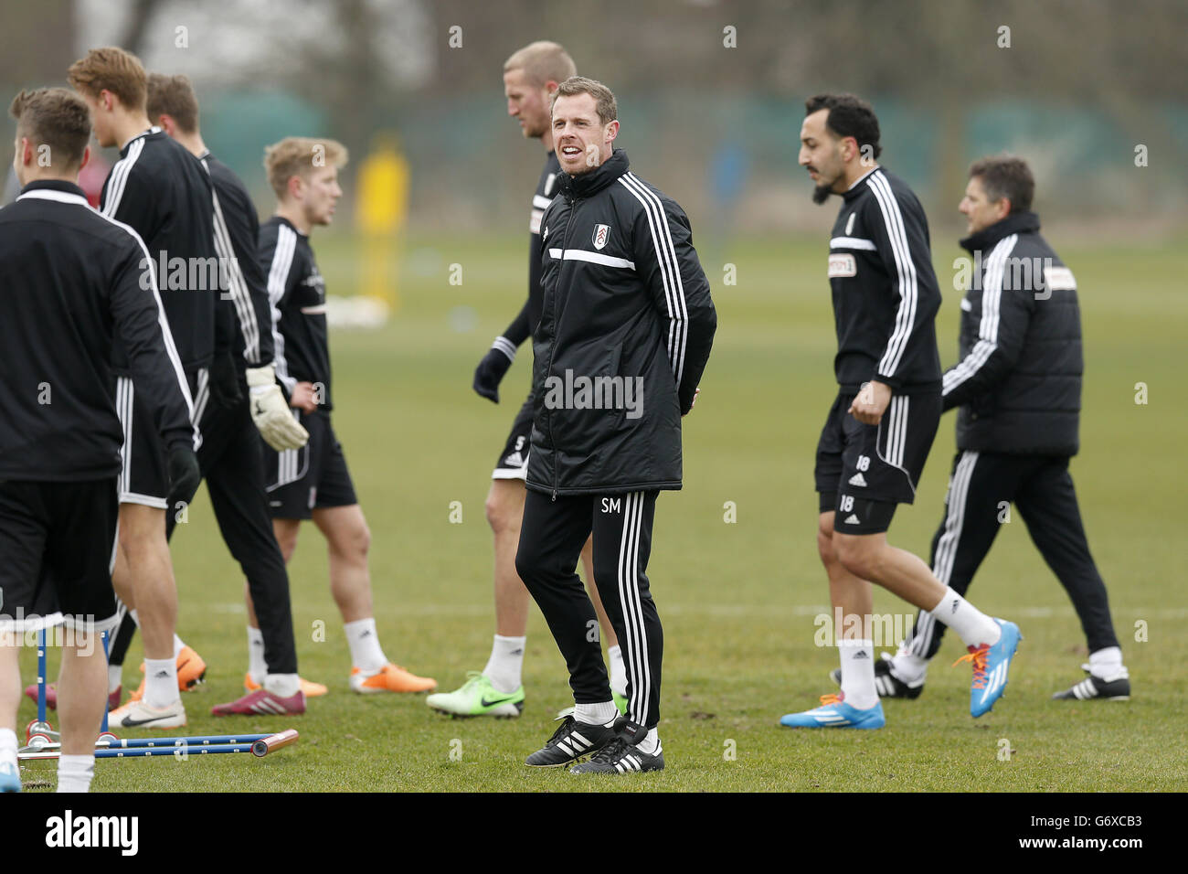 Soccer - Fulham Open Training Session - Motspur Park Stock Photo - Alamy