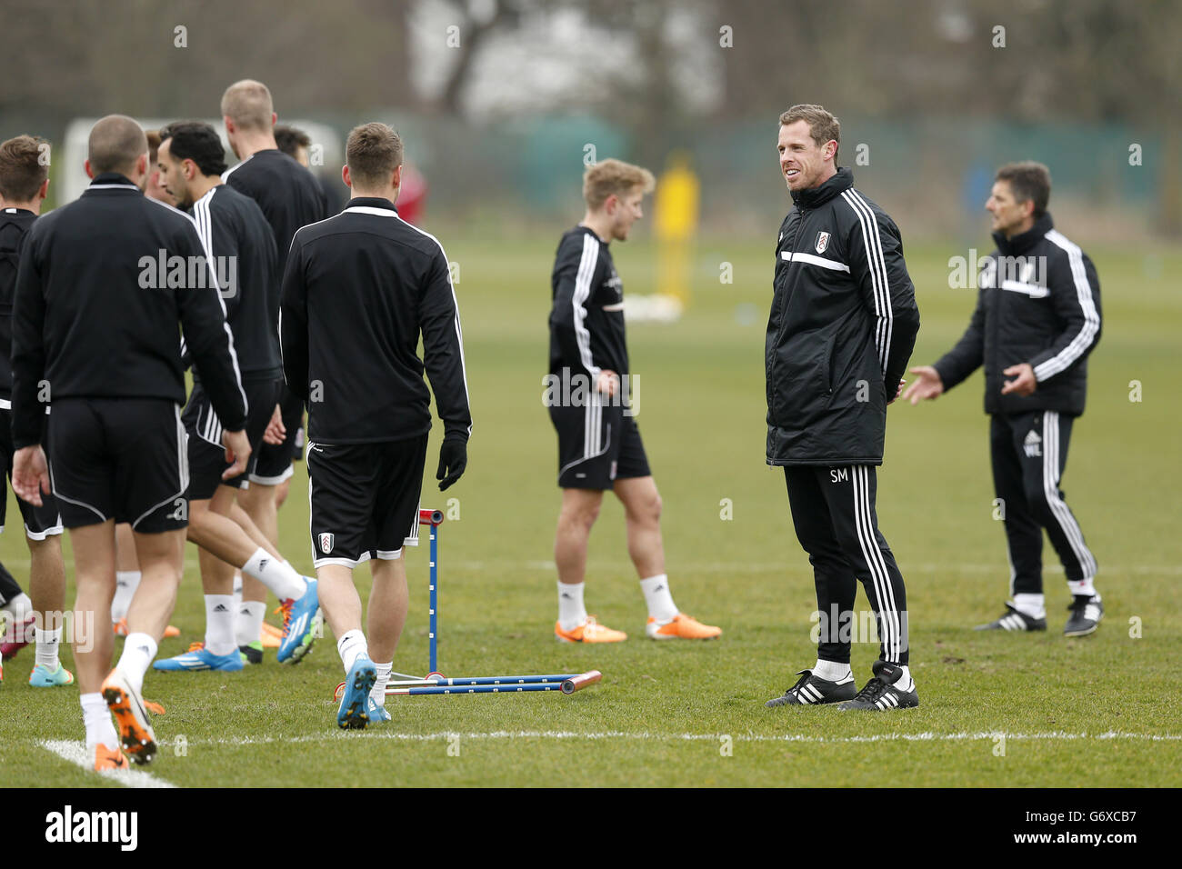 Football warm up coach hi-res stock photography and images - Alamy