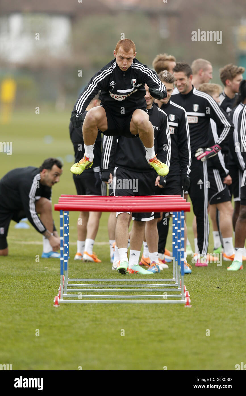 Soccer - Fulham Open Training Session - Motspur Park Stock Photo - Alamy