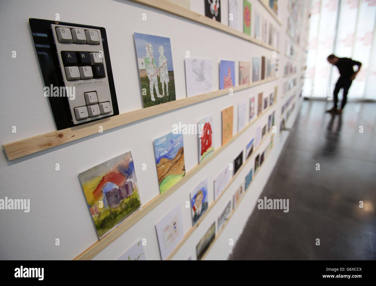 Secret Postcard Exhibition Stock Photo - Alamy