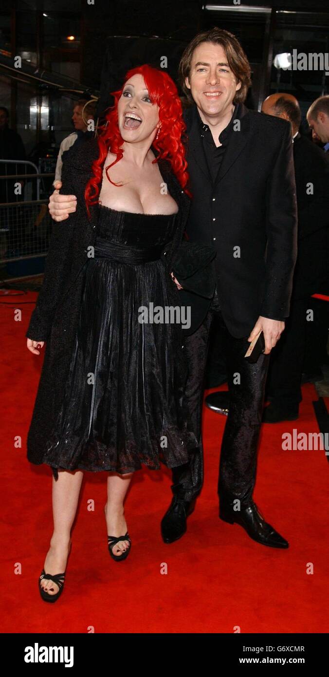TV presenter Jonathan Ross and his wife Jane Goldman arrives for the ...
