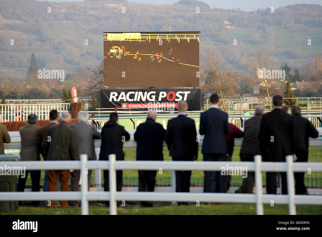Full length racing post screen tv giant hi-res stock photography and ...