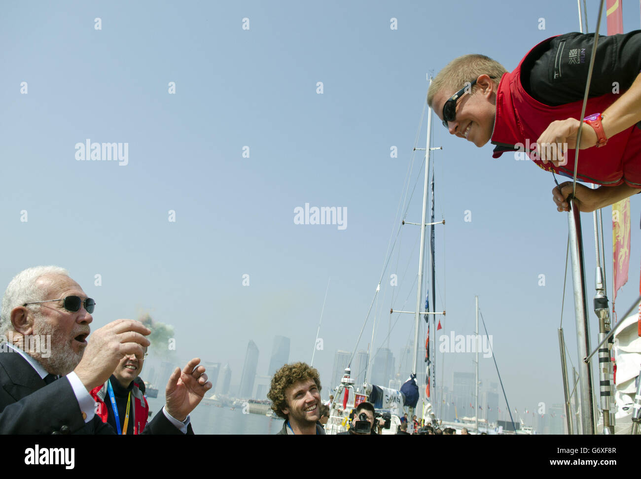 Sir Robin Knox-Johnston says farewell to Romanda Simpson of Qingdao ...
